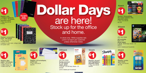Staples Dollar Days are Here! - Freebies2Deals