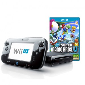Wii U 32GB Black Console and Mario Bros Game $409.99! In Stock ...