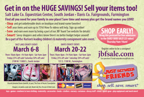 Utah Readers: Time for the Just Between Friends Sale! Baby Items, Clothing and More 50%-90% Off ...