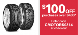 Discount Tire Direct on Ebay: Enjoy $100 Off Any Purchase Of $400 Or ...