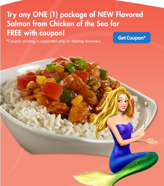 Printable Coupon For a FREE Chicken of the Sea Salmon Flavored Pouch ...