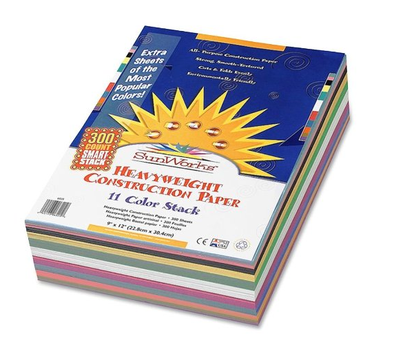 SunWorks Smart-Stack Construction Paper 300-Count $7.33! (Reg. $19.54 ...