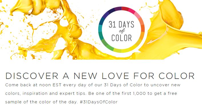 FREE Paint Sample Kit Each Day Through The Month of March! (First 1,000 ...