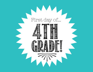Free First Day of School Printables