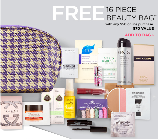 ULTA: Two FREE Beauty Bags ($158 value) with a $50 Qualifying Purchase ...