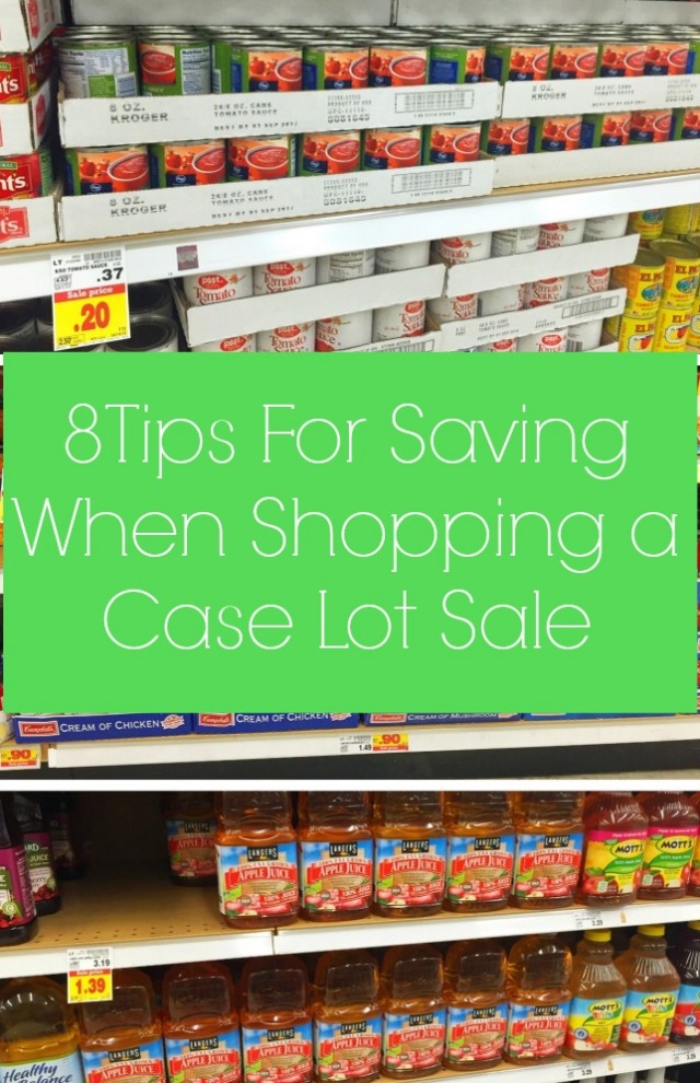 8 Tips for Saving When it Comes to Shopping a Case Lot Sale!
