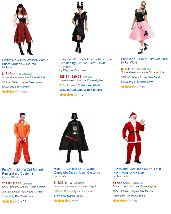 Amazon: 30% Off Select Halloween Costumes & Accessories! - Freebies2Deals