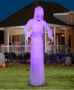 Gemmy Airblown Inflatable 12' x 4' Black Light Ghost Halloween ...