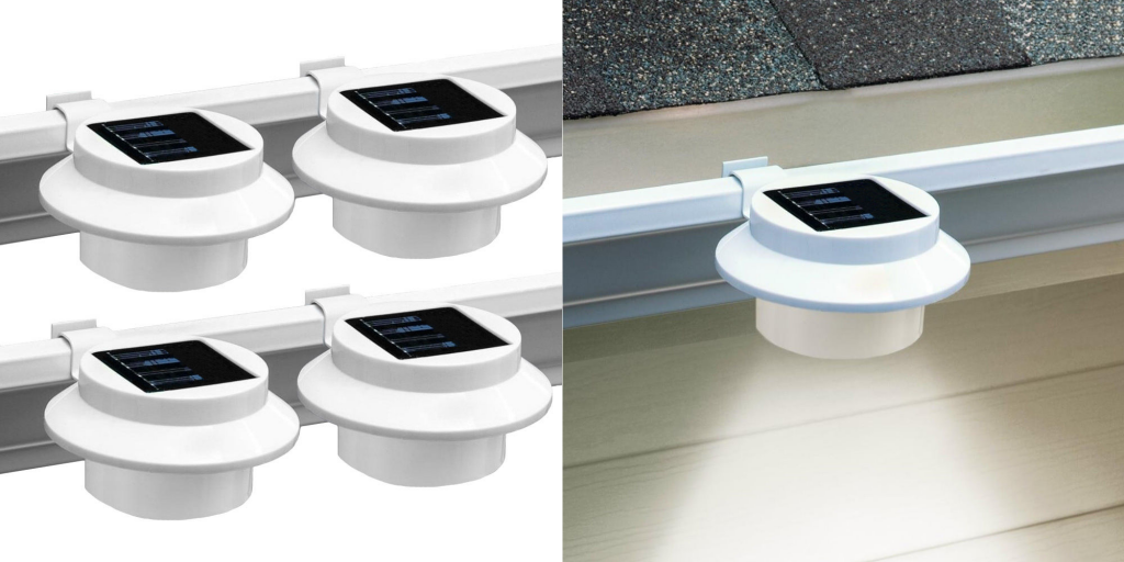 Solar Automatic LED Mounted Gutter Lights Only $19.99 Shipped! - Common ...
