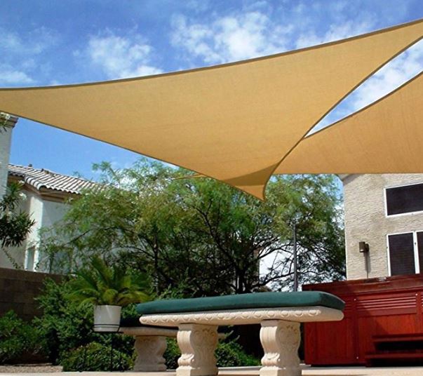 Triangle Sun Shade Sail $35! - Freebies2Deals