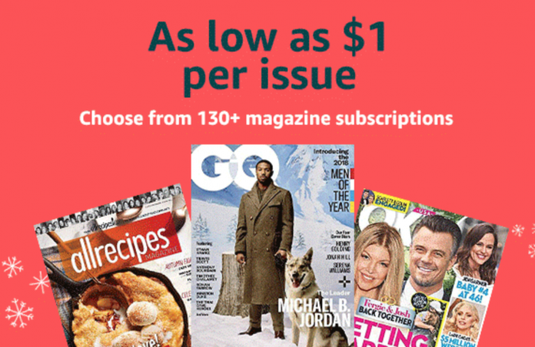 Amazon: Magazine Subscriptions Just $1.00/Issue! Last Minute Gift Idea ...
