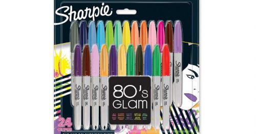 Sharpie Fine Point Permanent Marker 80’s Glam , Pack of 24 – Only $10. ...