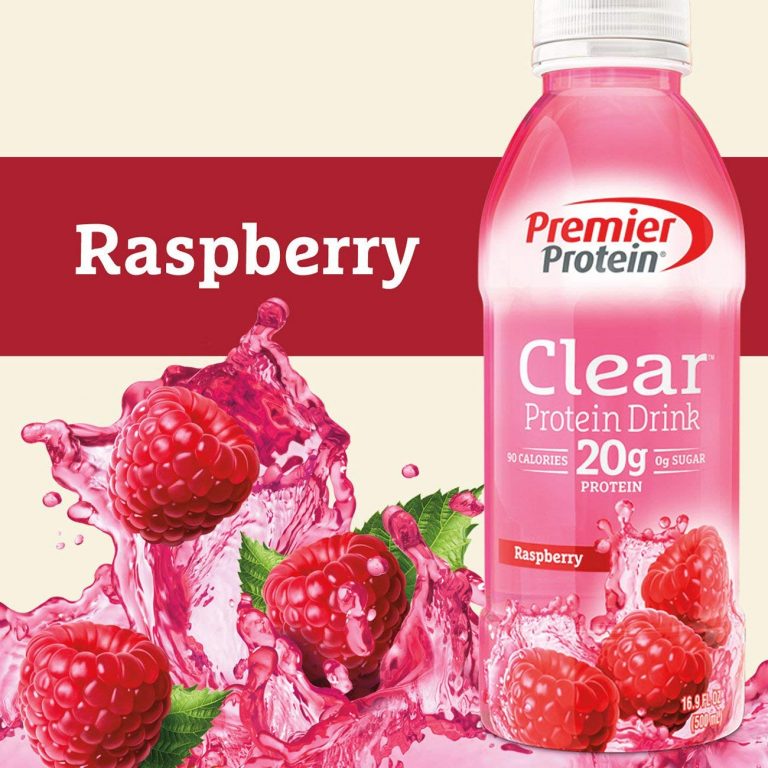 Pack of 12 Premier Protein Clear Raspberry Protein Drinks Only $14.62 ...