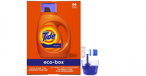 Tide Laundry Detergent Liquid Eco-Box, Original Scent, 105 oz, 96 Loads ...