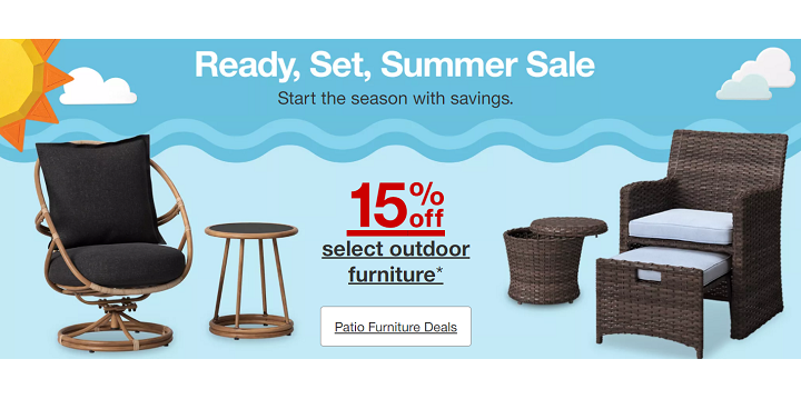 Target: Take 15% off Outdoor Furniture! Fun Summer Styles Available ...