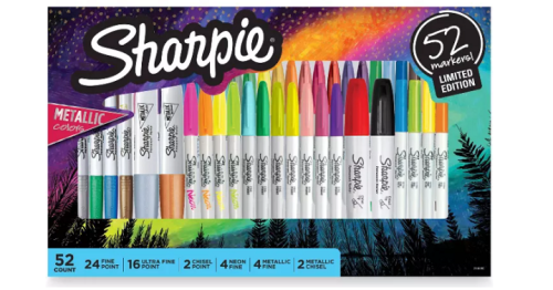 Sharpie 52pk Permanent Markers Assorted Tip Sizes Multicolored Only $19 ...