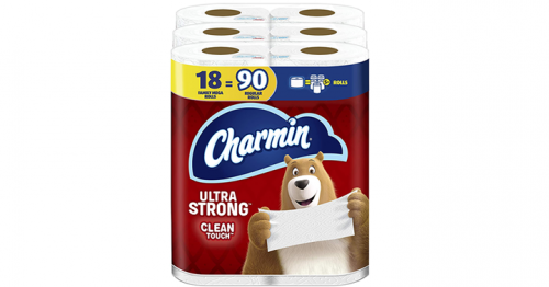 Charmin Ultra Strong Clean Touch Toilet Paper, 18 Family Mega Rolls ...